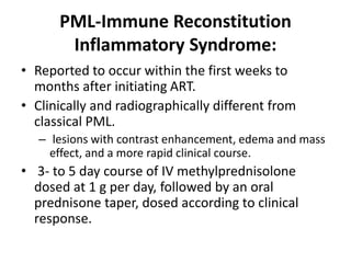 Progressive Multifocal Leucoencephalopathy | PPTX