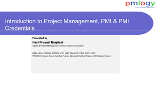 Introduction to PMI and PMP | PDF