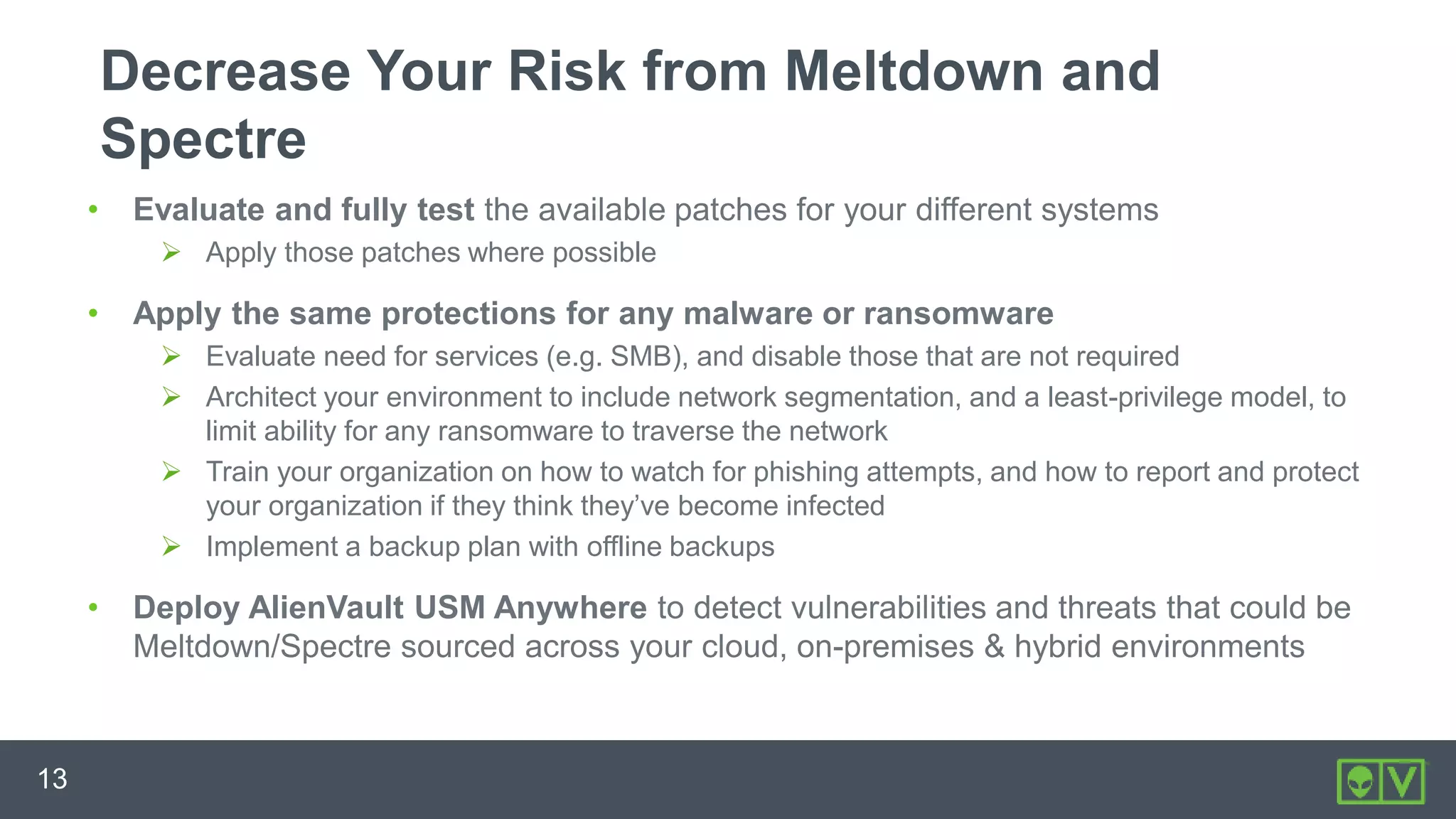 Meltdown and Spectre - How to Detect the Vulnerabilities and Exploits | PPT