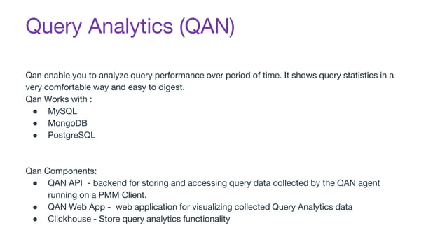 PMM database open source monitoring solution | PPTX