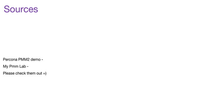 PMM database open source monitoring solution | PPTX