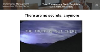 Trust, Transparency, Truth, Tangibility (Also, More Alliteration) with ...
