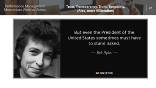 Trust, Transparency, Truth, Tangibility (Also, More Alliteration) with ...