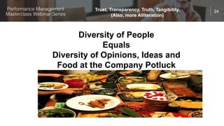 Trust, Transparency, Truth, Tangibility (Also, More Alliteration) with ...