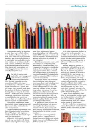 Developing a bid writing process for professional services