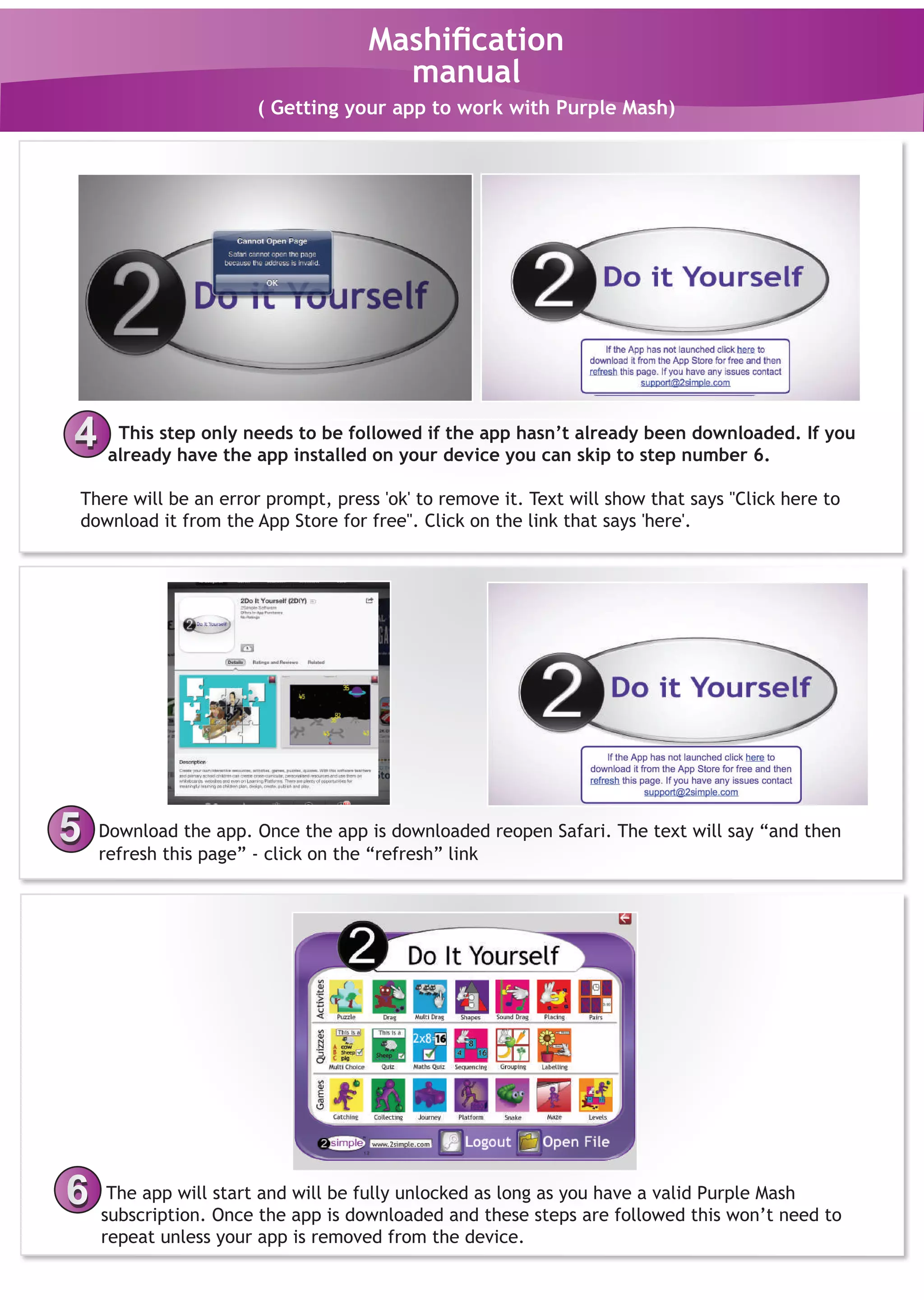 Purple Mash Apps - iPad | PDF
