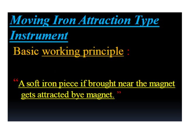 Pmmc and moving iron | PPTX | Physics | Science
