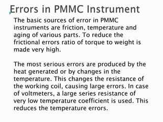 Pmmc instrument | PPTX