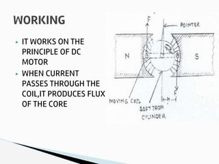 WORKING OF PMMC INSTRUMENTS | PPTX
