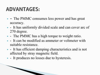WORKING OF PMMC INSTRUMENTS | PPTX