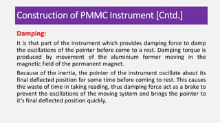 PMMC Instruments | PPTX