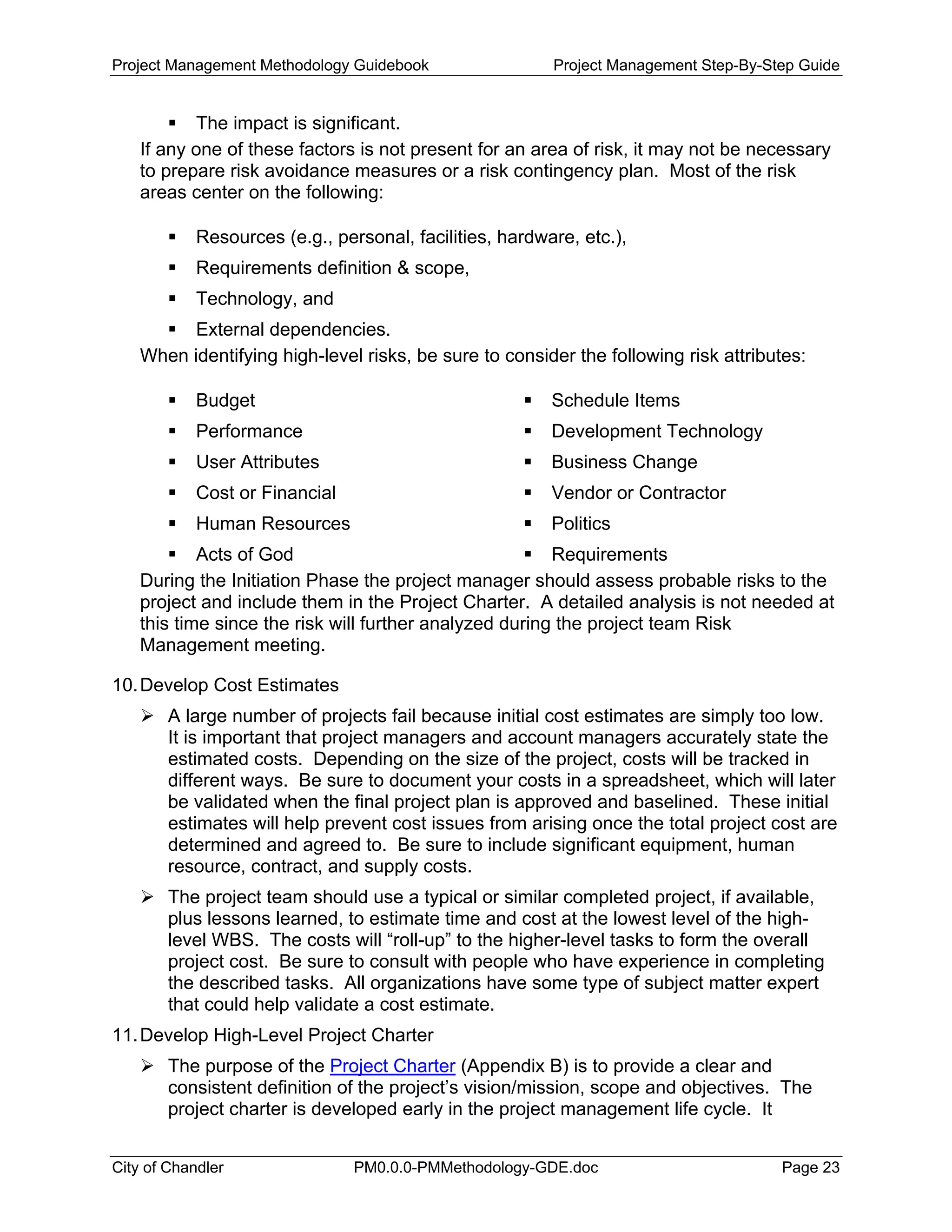 Project Management Methodology Guidelines | PDF