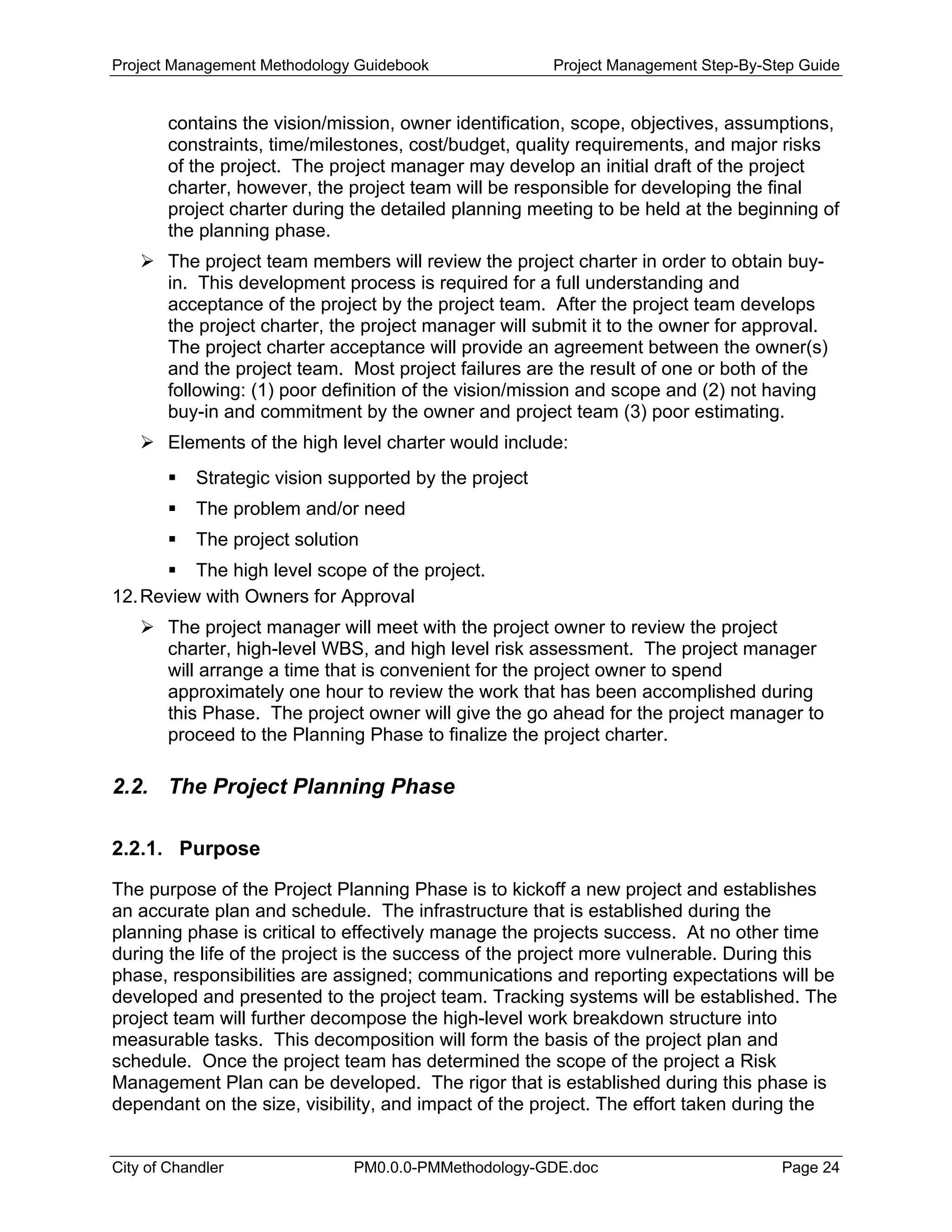 Project Management Methodology Guidelines | PDF