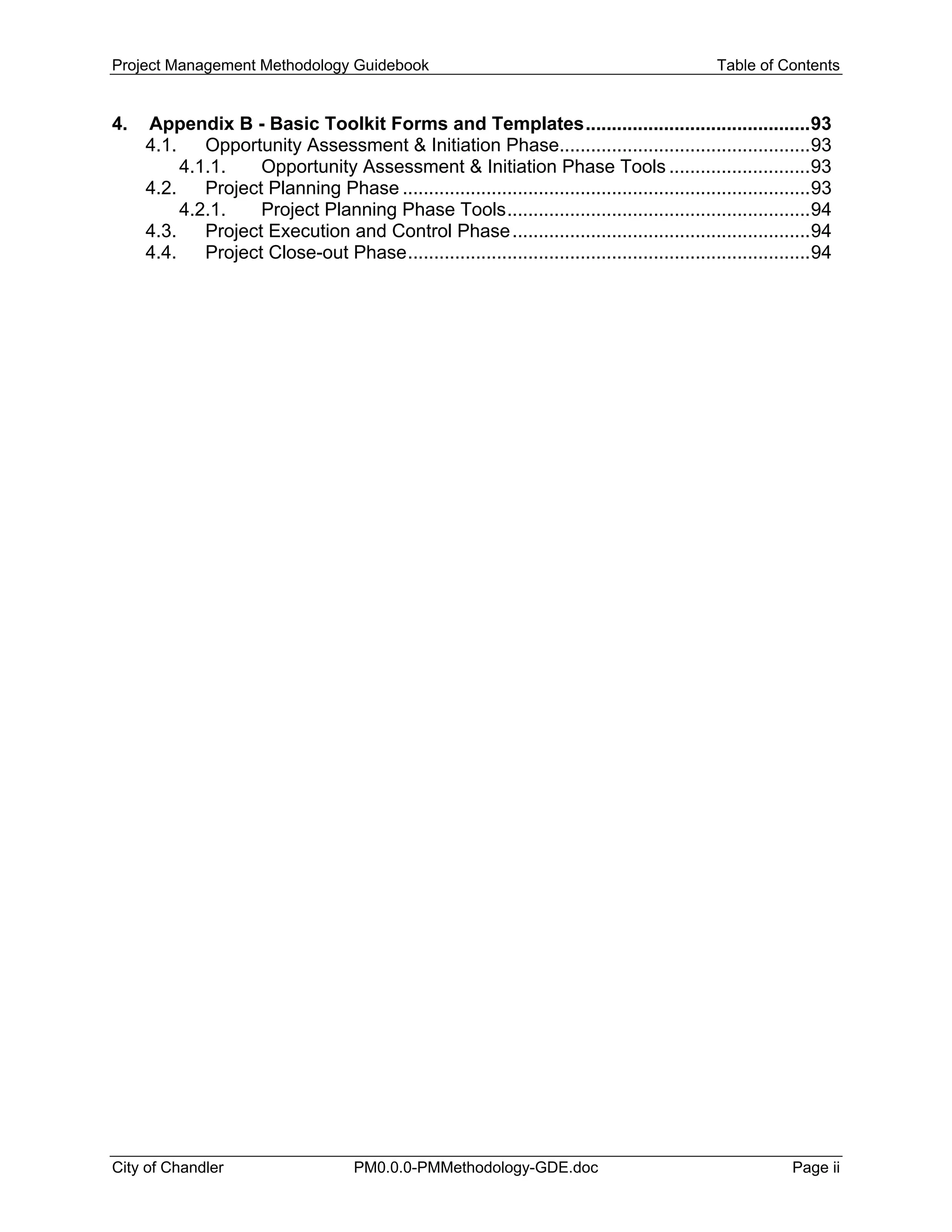 Project Management Methodology Guidelines | PDF