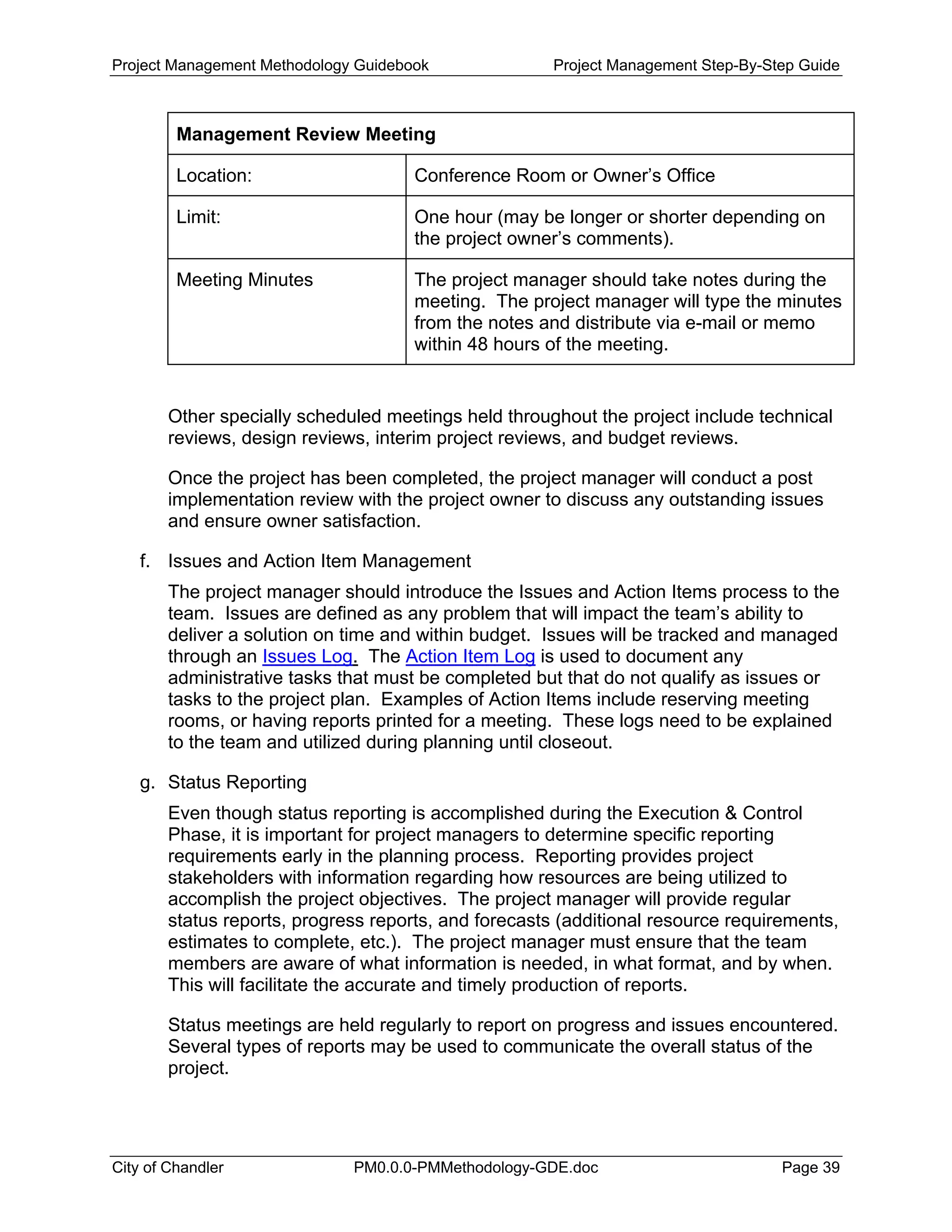 Project Management Methodology Guidelines | PDF