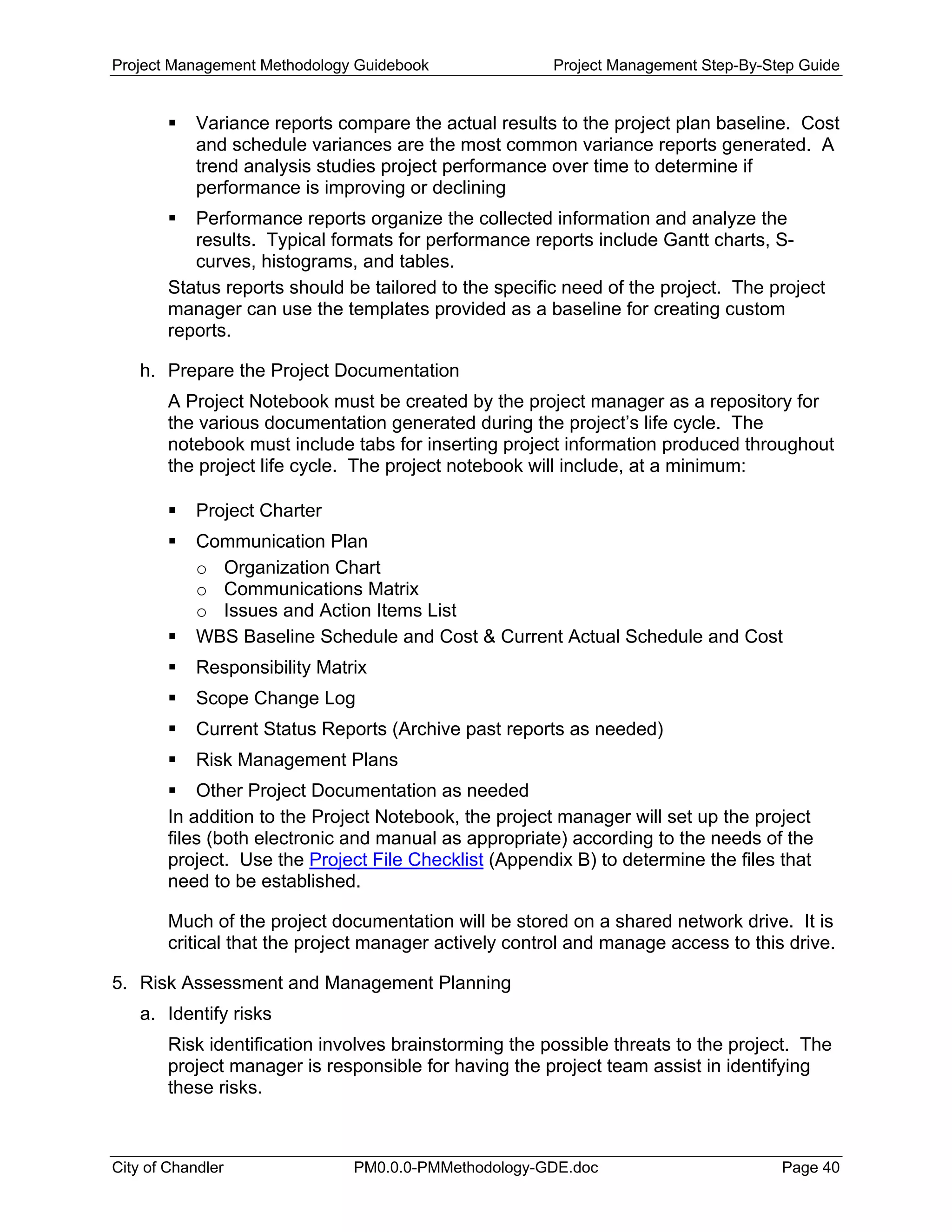 Project Management Methodology Guidelines | PDF