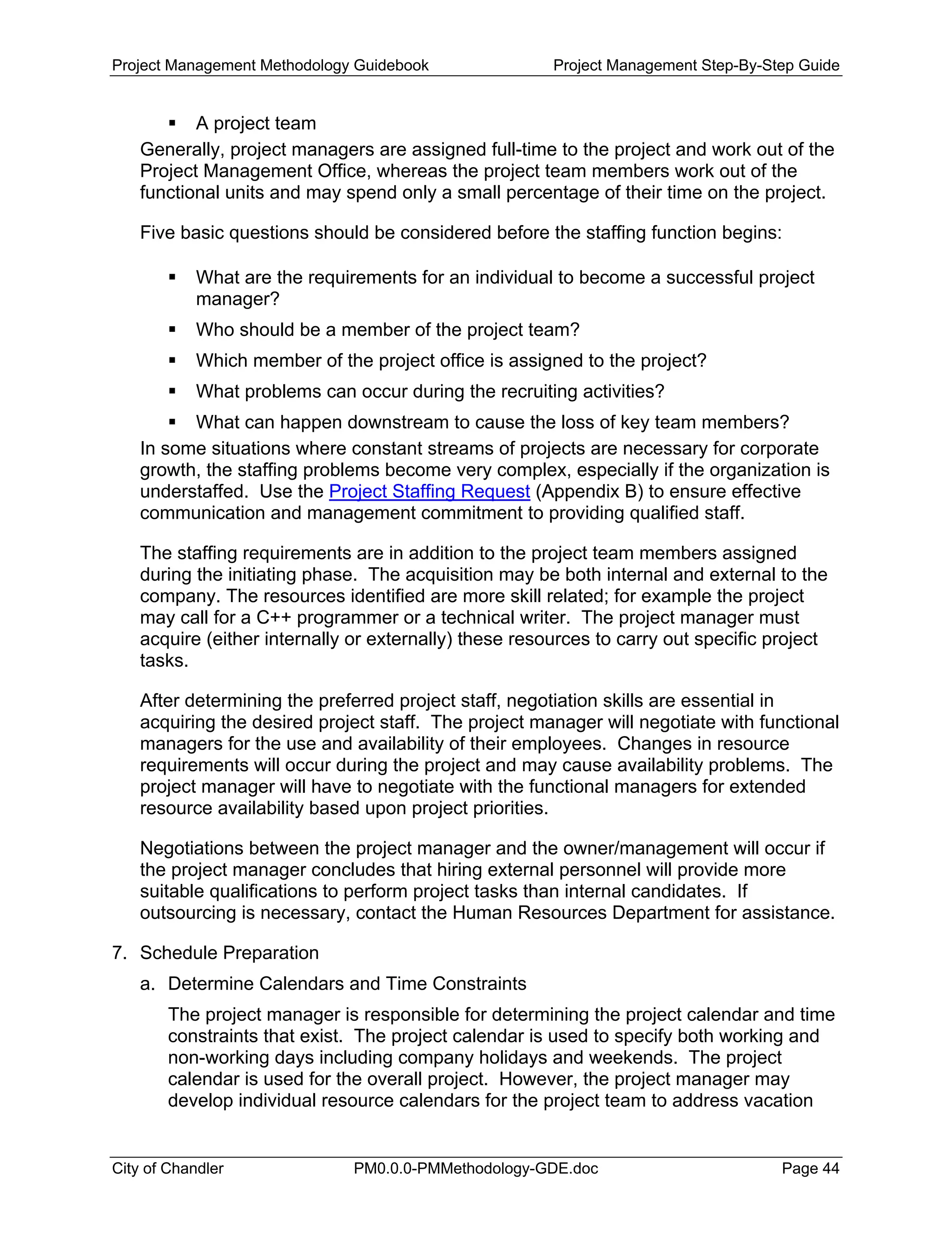 Project Management Methodology Guidelines | PDF