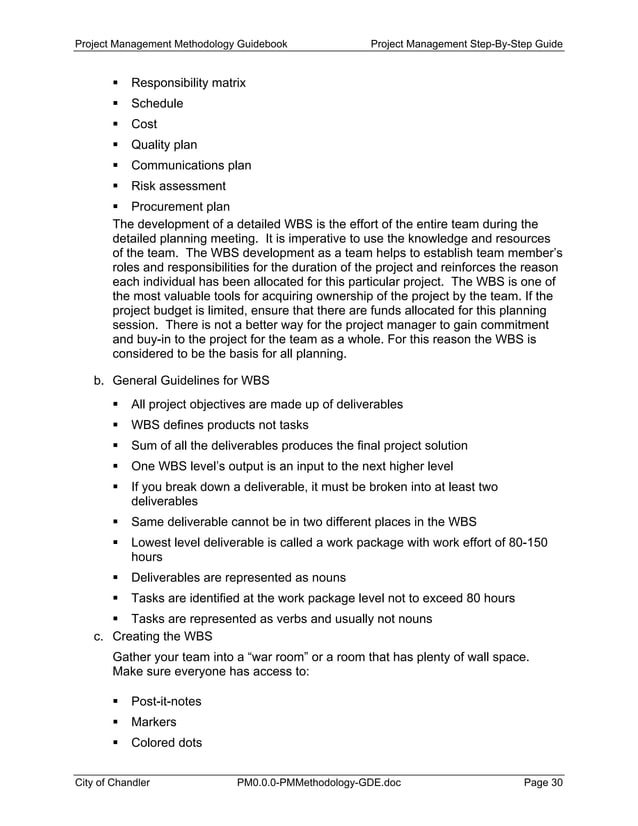 Project Management Methodology Guidelines | PDF