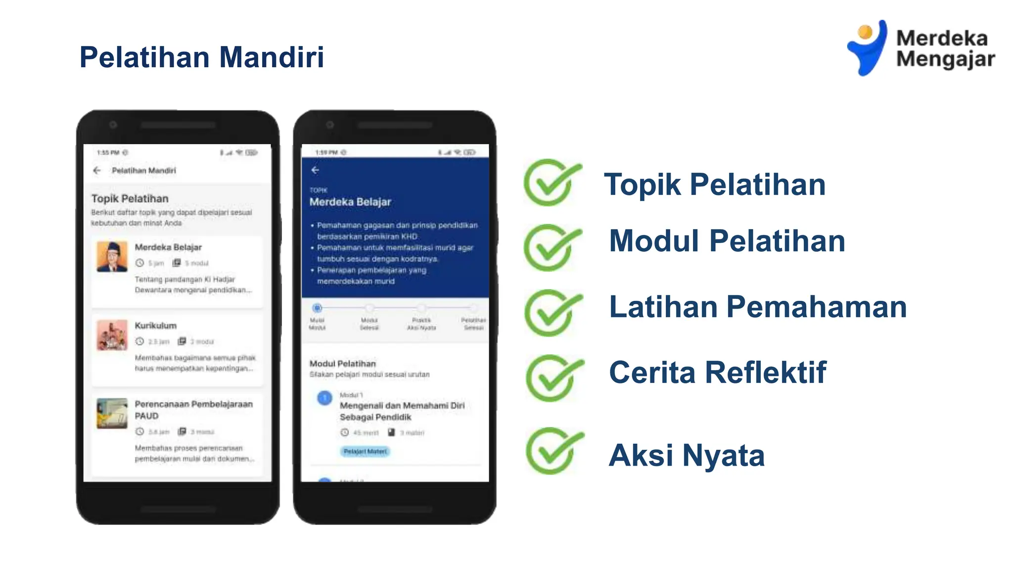 PMM pengerjaan latihan mandiri di platform merdeka mengajar | PPTX