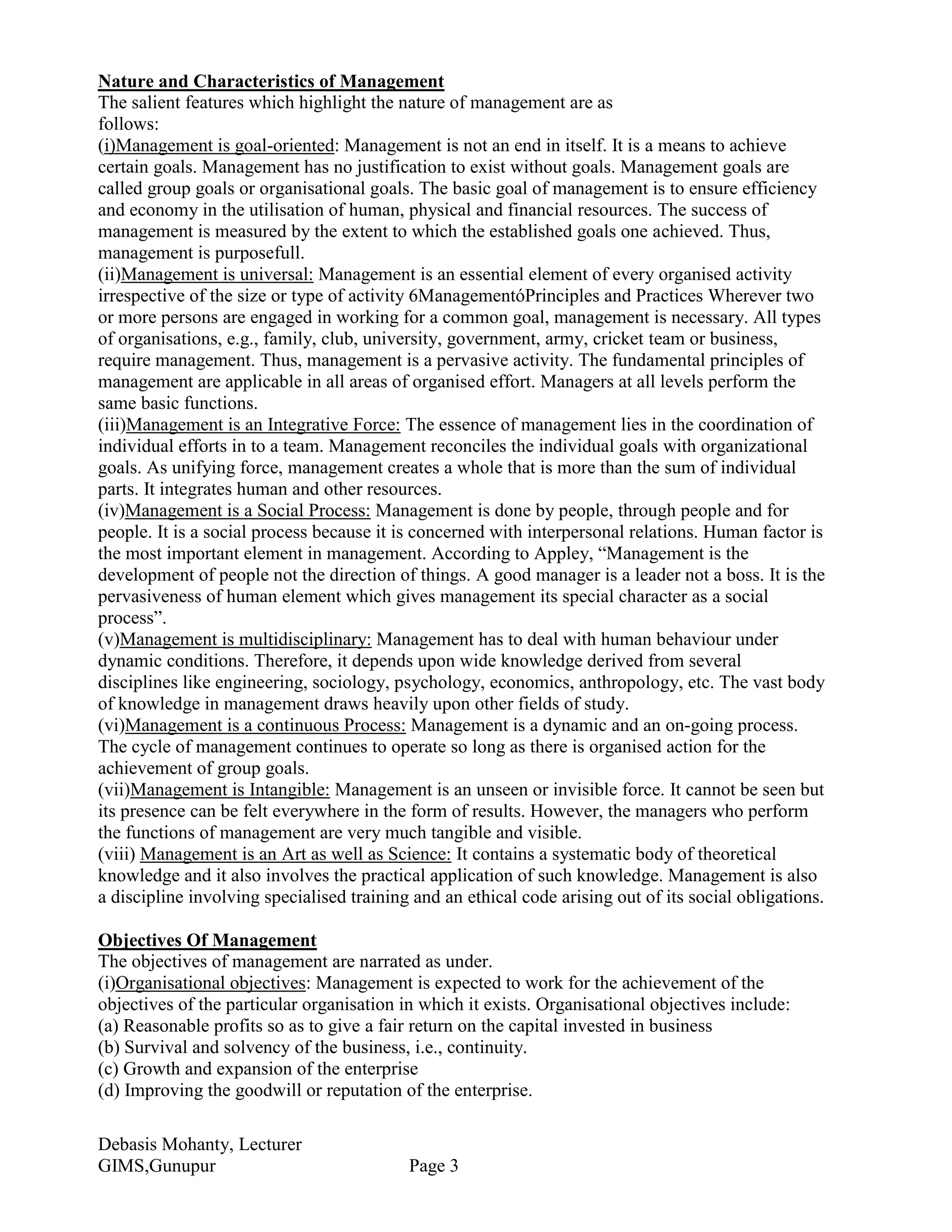 principles of management | PDF