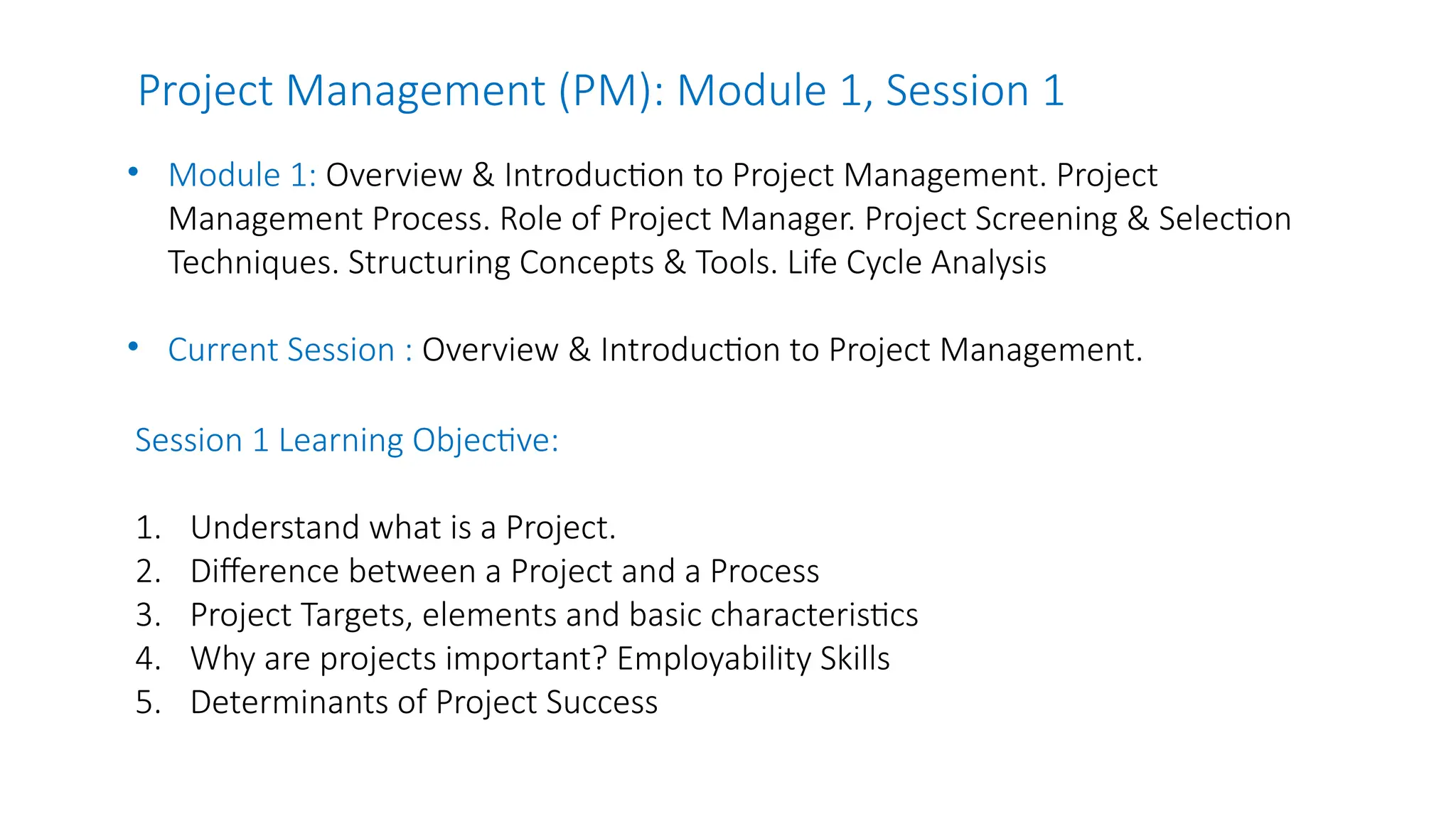 PM Module 1.pptx project management issue | PPTX