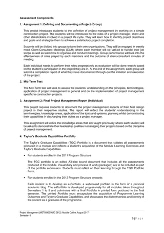 SEM 6 : PROJECT MANAGEMENT MODULE OUTLINE | PDF