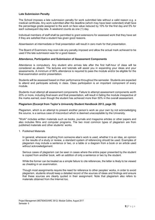 SEM 6 : PROJECT MANAGEMENT MODULE OUTLINE | PDF