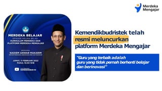 Materi Sosialisasi Platform Merdeka Mengajar (PMM) | PPTX