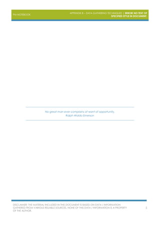 PM Notebook - Appendix B - Data Gathering Techniques | PDF