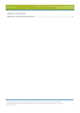 PM Notebook - Appendix B - Data Gathering Techniques | PDF