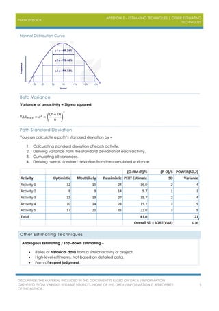 PM Notebook - Appendix E - Estimating Techniques | PDF