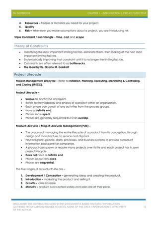 PM Notebook - Chapter 1: Introduction | PDF