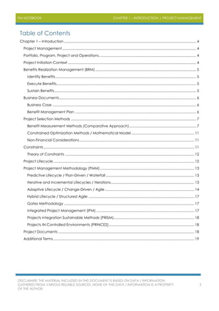 PM Notebook - Chapter 1: Introduction | PDF