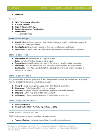 PM Notebook - Chapter 13 - Stakeholder Management | PDF