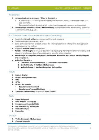 PM Notebook - Chapter 5 - Scope Management | PDF