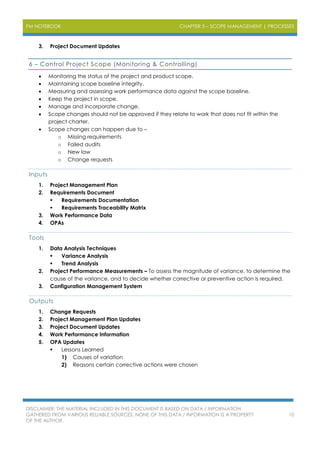 PM Notebook - Chapter 5 - Scope Management | PDF