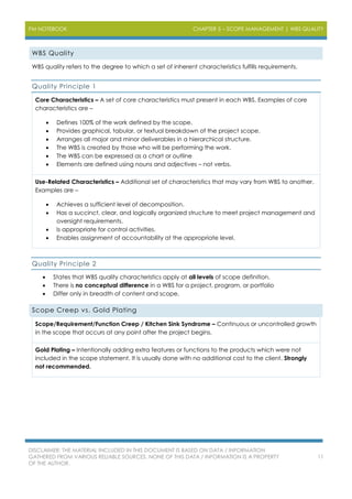 PM Notebook - Chapter 5 - Scope Management | PDF