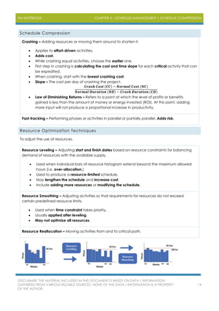 PM Notebook - Chapter 6 - Schedule Management | PDF