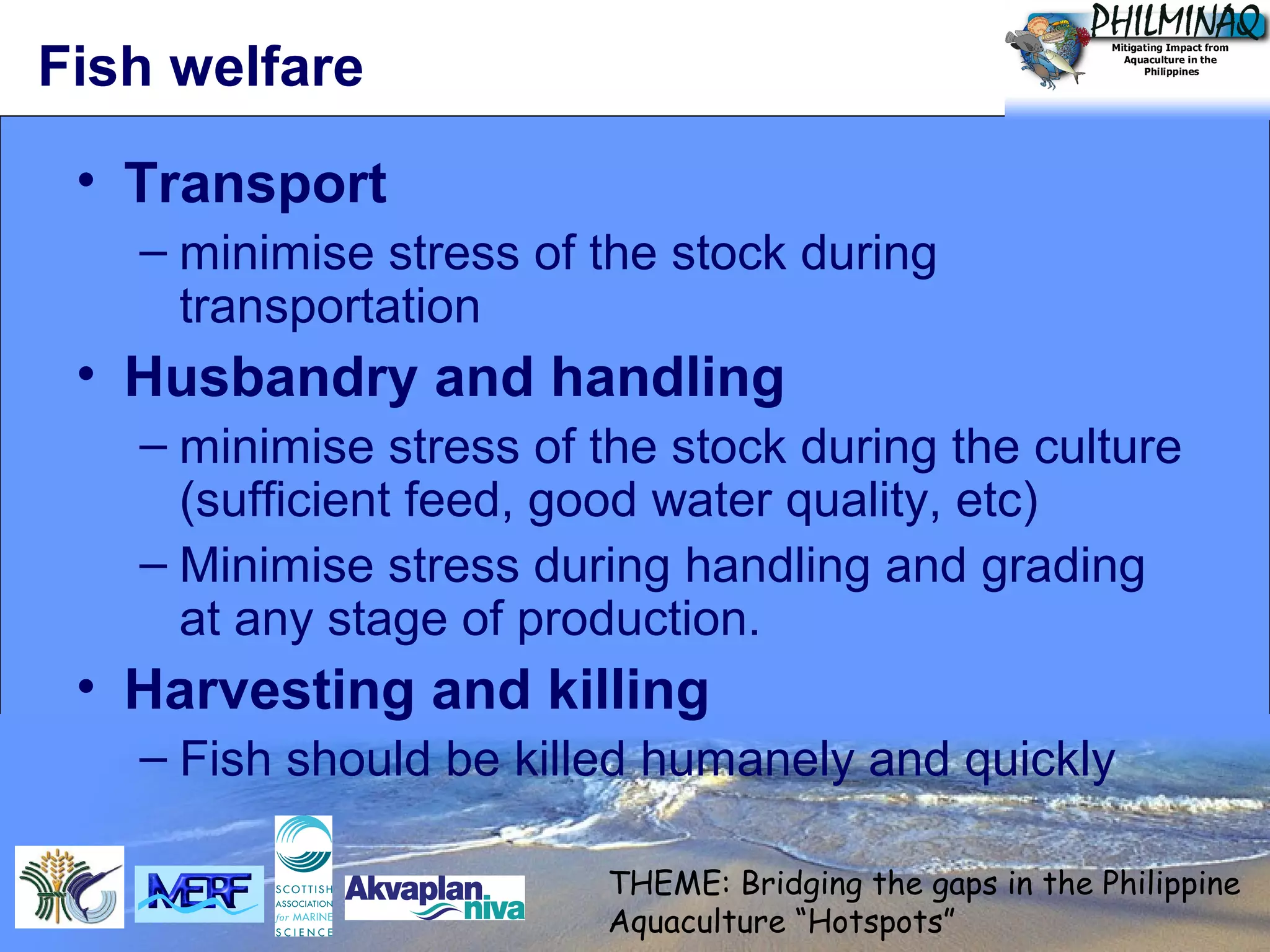 Better practice guidelines for fish farmers | PPT