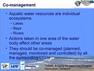 Better Management Practices for good aquaculture plannimng and ...