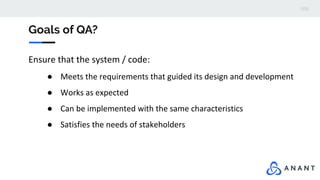 Quality Assurance: An Overview | PDF