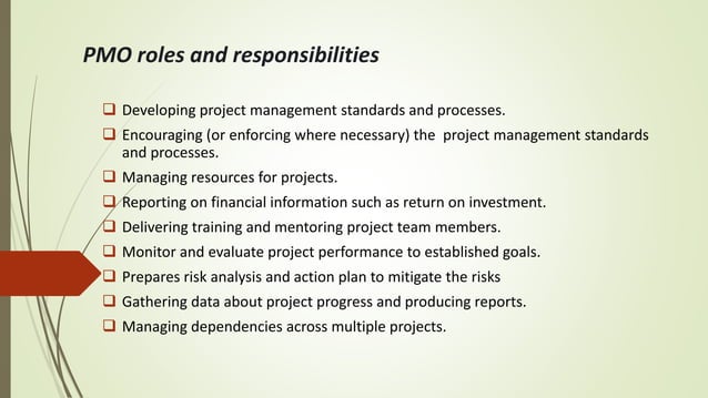 The Role of PMO in Organizational Project Management | PPTX