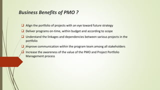 The Role of PMO in Organizational Project Management | PPTX
