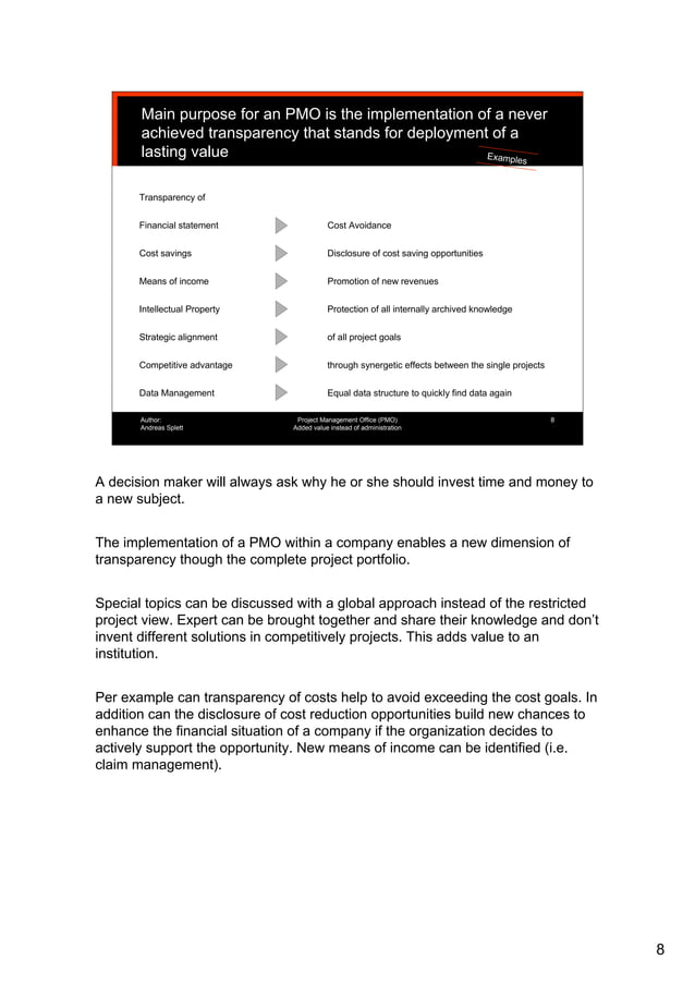 PMO - Added value instead of administration | PDF | Construction ...