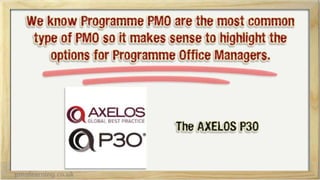 PMO Courses for Programme Office Managers | PPTX