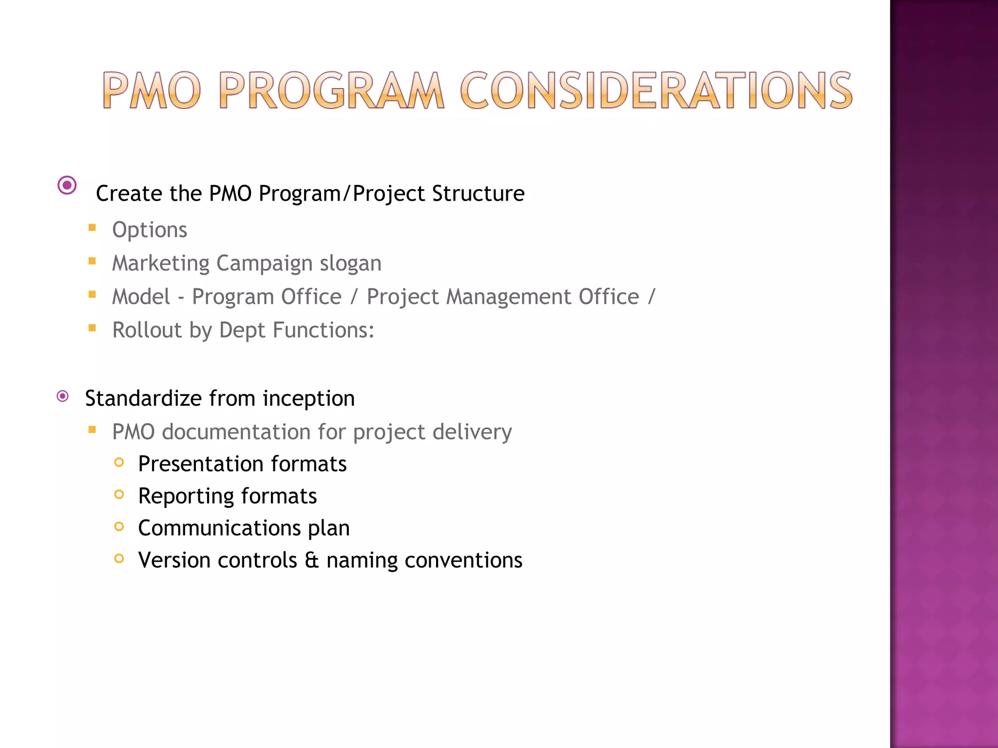 Pmo Gap Analysis Sample Itvamp 2008 | PPT