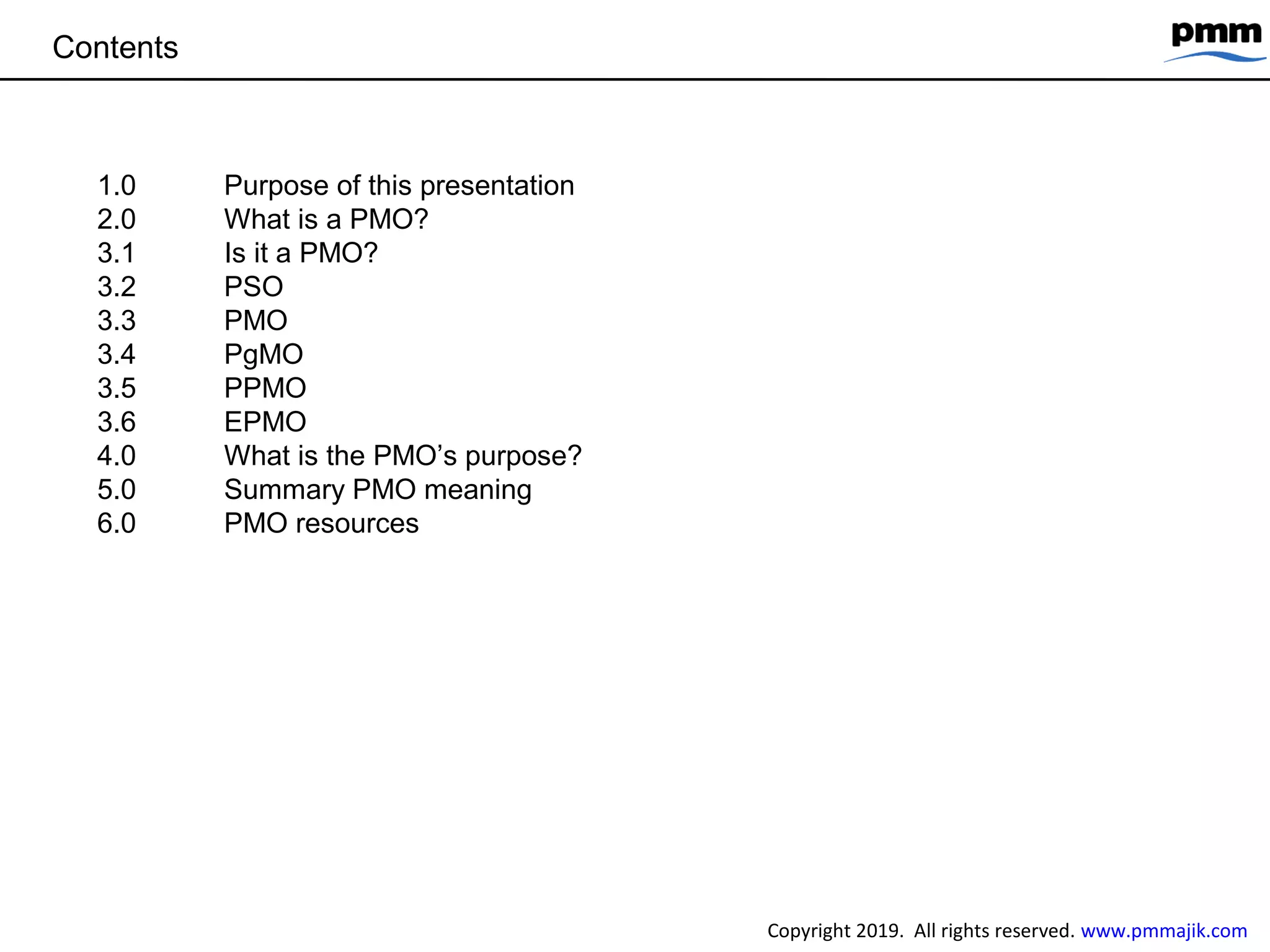 PMO (Project Management Office) Meaning | PPT