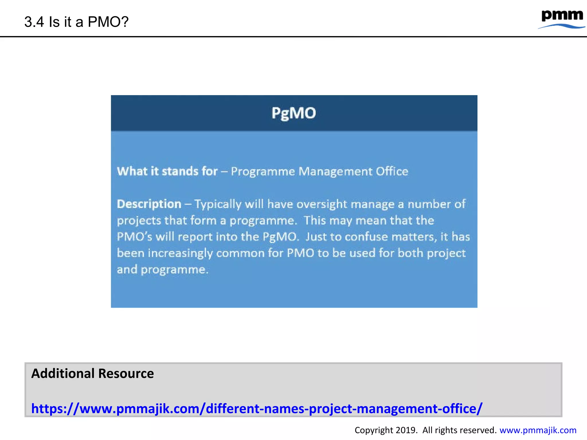 PMO (Project Management Office) Meaning | PPT