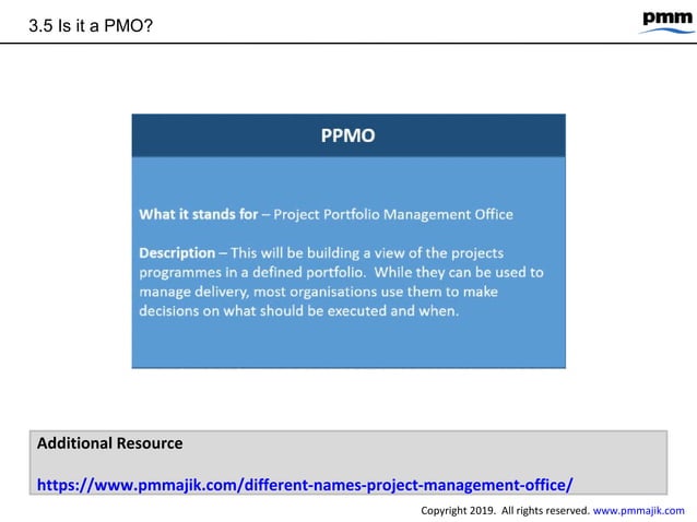 PMO (Project Management Office) Meaning | PPT