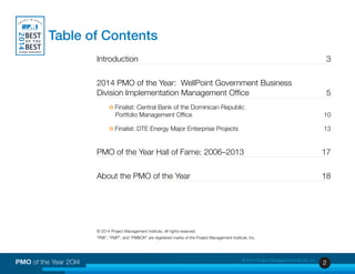Pmo of-the-year-2014 ebook | PPT